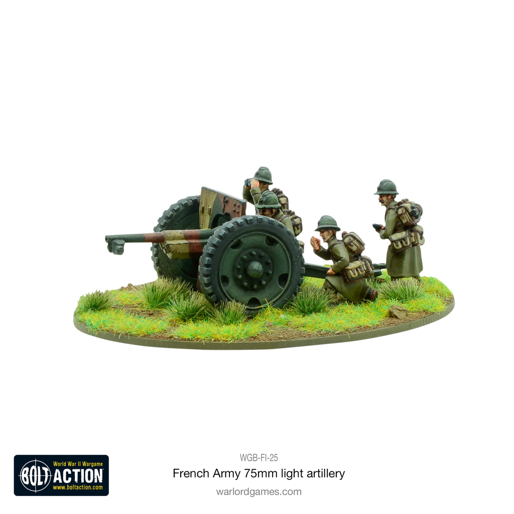 Bolt Action : French Army 75mm Light Artillery | Hobby2000 Modélisme